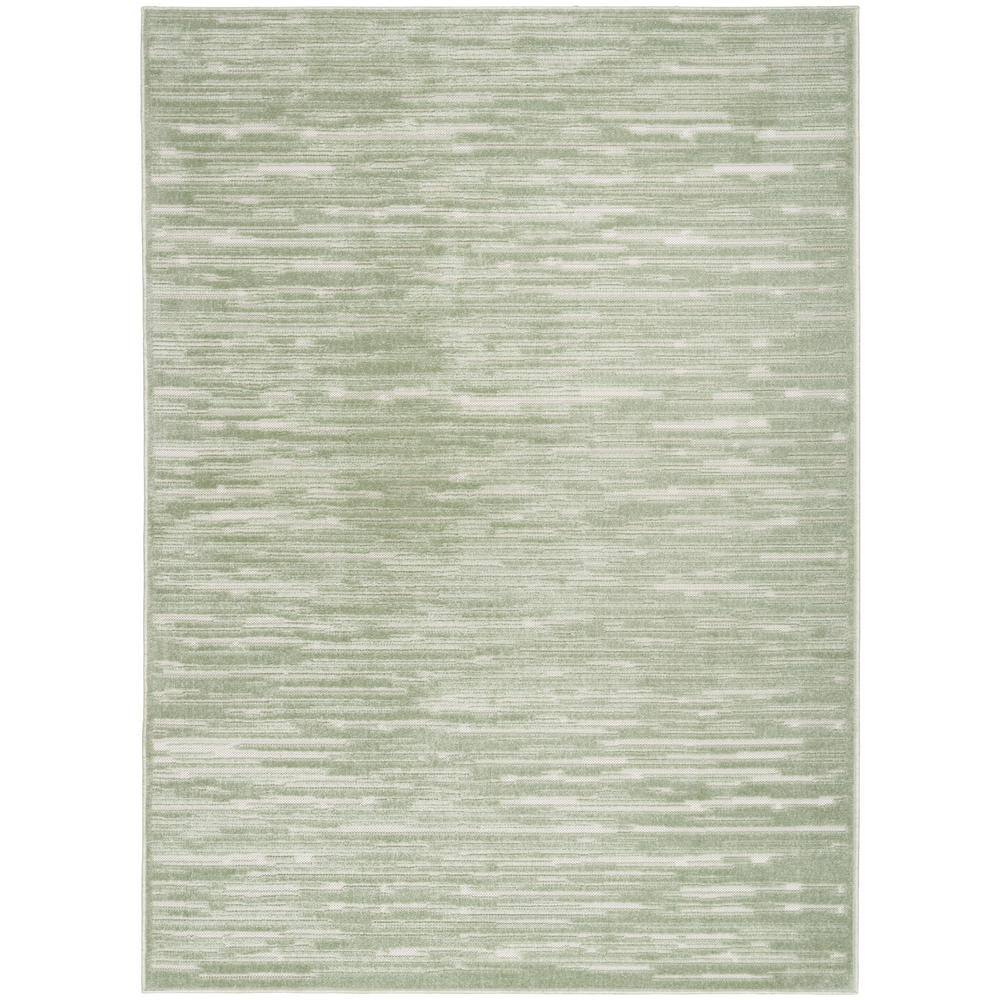 Nourison Casual Green 4 ft. x 6 ft. Abstract Contemporary Area Rug ...