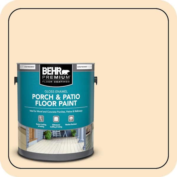 BEHR PREMIUM 1 gal. #M260-2 Light Nougat Gloss Enamel Interior/Exterior ...