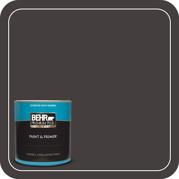 BEHR PREMIUM PLUS 1 qt. #MQ1-35 Off Broadway Satin Enamel Exterior ...