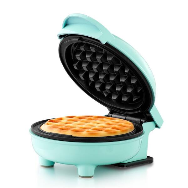 HOLSTEIN HOUSEWARES 4-Inch Non-Stick American Waffle Maker, Mint HH ...