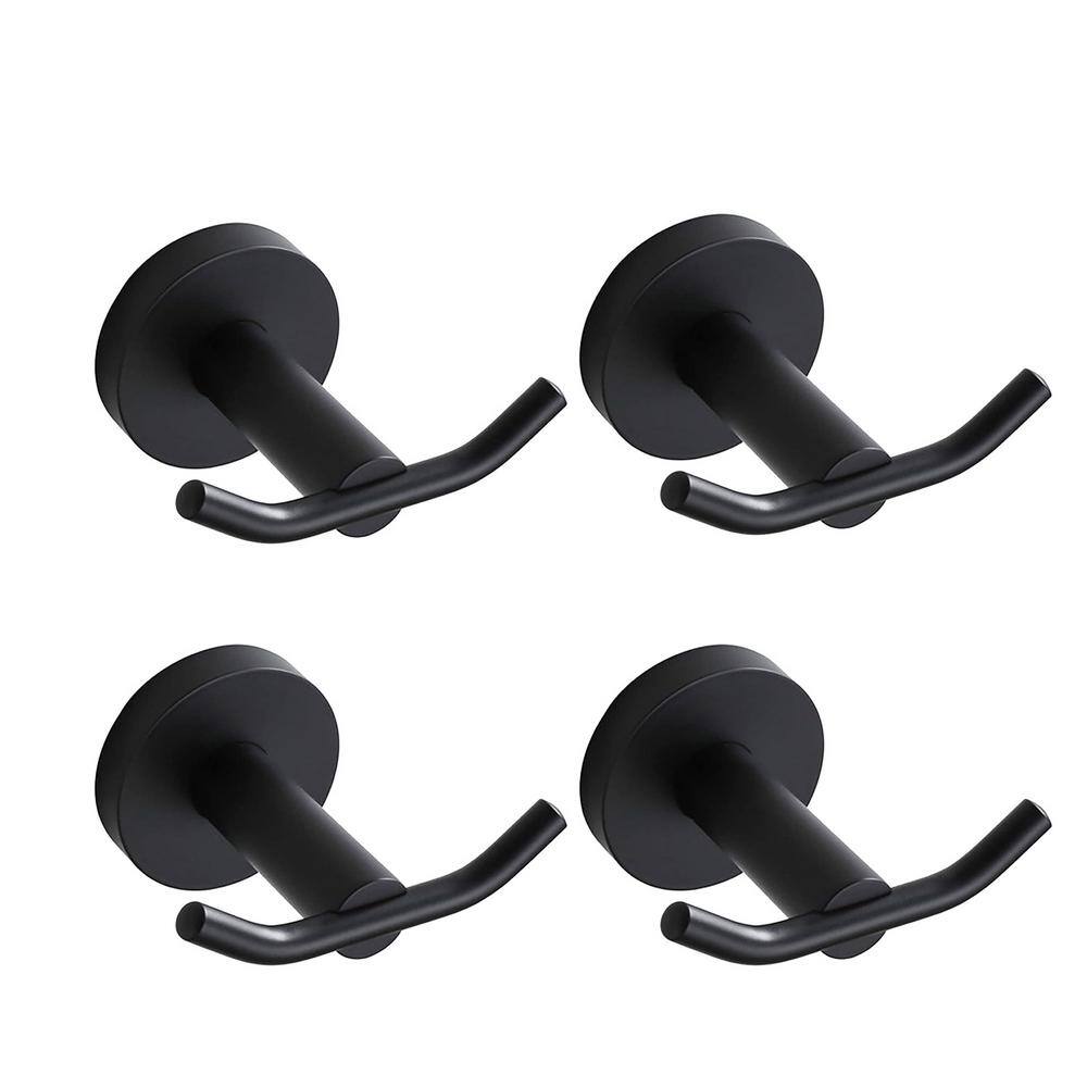 ATKING Bath 4 Pack Knob-Hook Double Robe/Towel Hook Double Robe Hook in ...