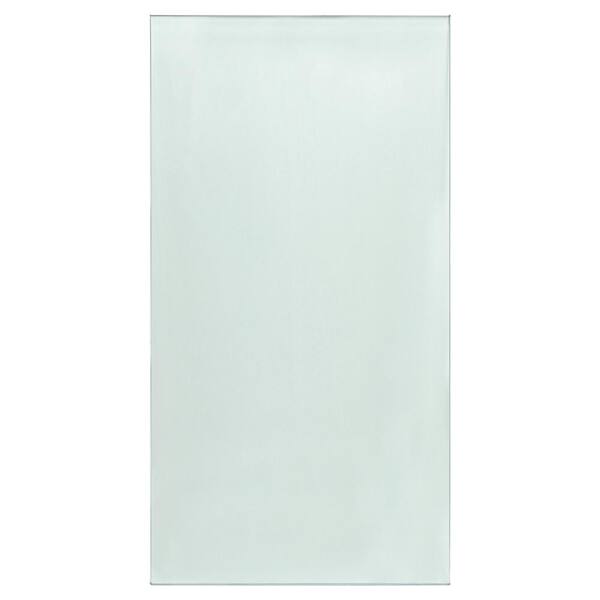 CREATIVE SURFACES 48 in. x 24 in. x 0.53 in. Laminated Tempered Glass ...