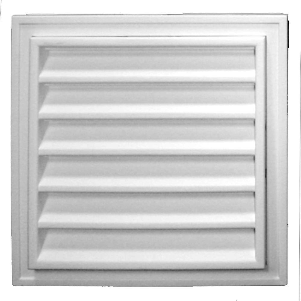 Mid America 7-1/2 in. x 7-1/2 in. #232 Cypress Intake/Exhaust Mounting ...