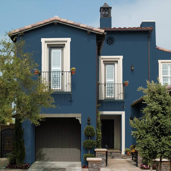 Blue masonry paint store