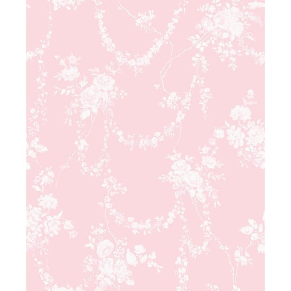 LOVESHACKFANCY Chandelier Gates Easter Pink Floral Drape Wallpaper ...