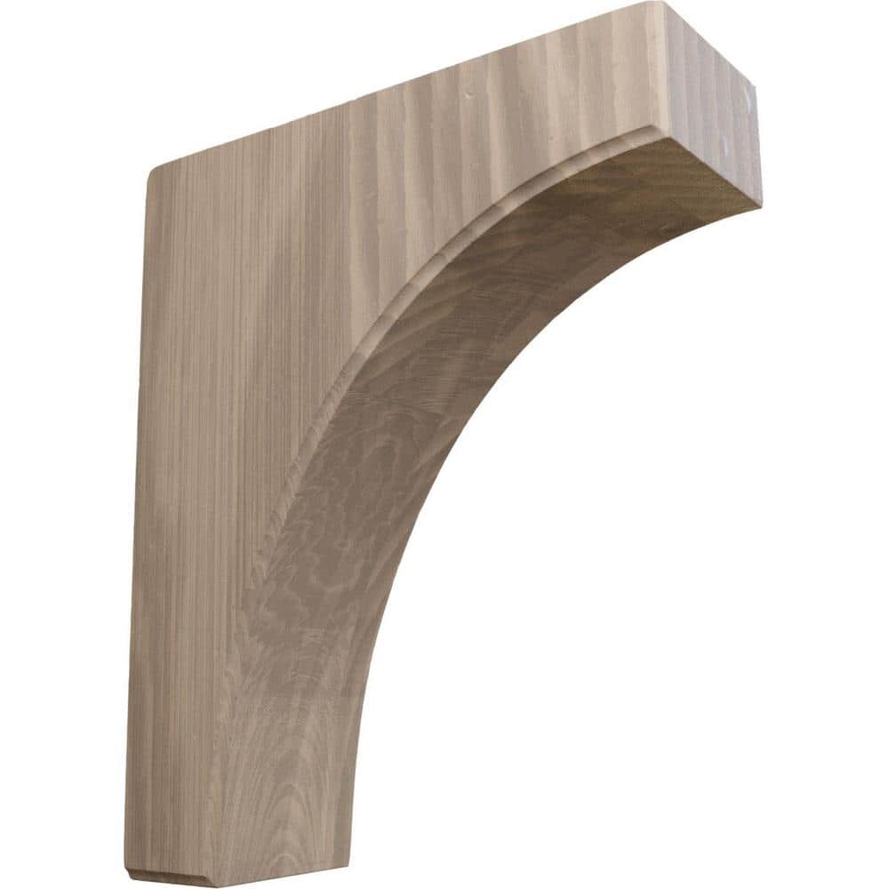 Ekena Millwork 3-1/2 in. x 10 in. x 12 in. Unfinished Walnut ...