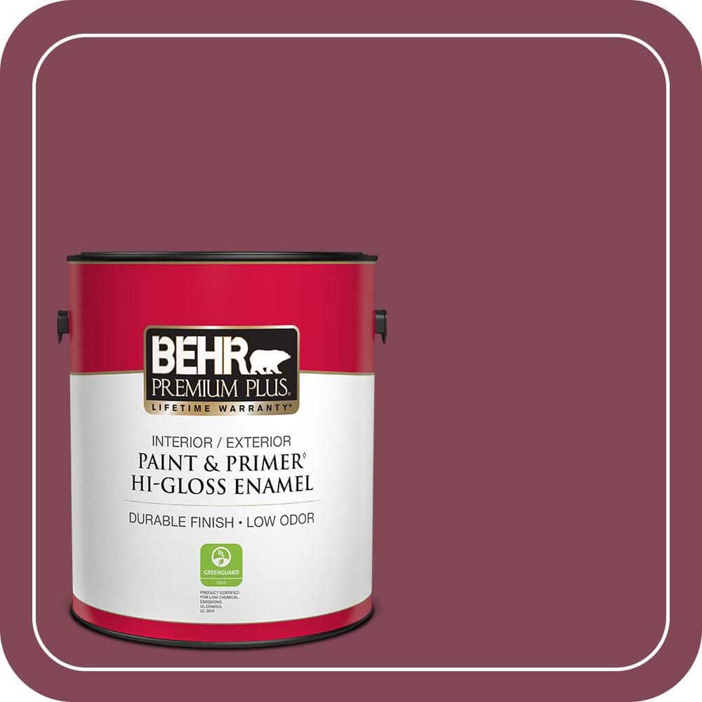 BEHR PREMIUM PLUS 1 gal. #110D-6 Haunting Melody Hi-Gloss Enamel ...