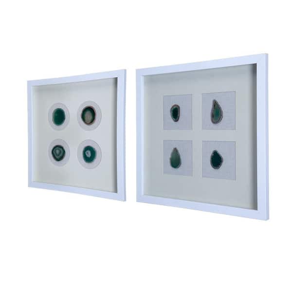 Shadow Box Wall Art 2-Pieces Framed Art Print 15.7 in. x 15.7 in ...