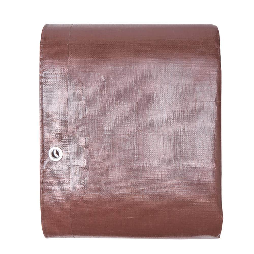 VEVOR 10 ft. x 12 ft. Heavy Duty Tarp 16 Mil Polyethylene Tarp Cover Tear UV and Temperature ...