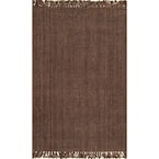 nuLOOM Natura Chunky Loop Jute Chocolate 5 ft. x 8 ft. Area Rug NCCL01C-508