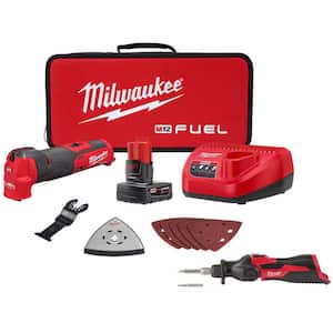 Milwaukee M12 FUEL 12V Lithium-Ion Cordless Oscillating Multi-Tool Kit ...