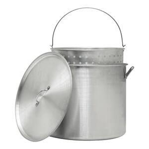 Nexgrill 80 Qt. Aluminum Stock Pot and Strainer 630-0022 - The Home Depot