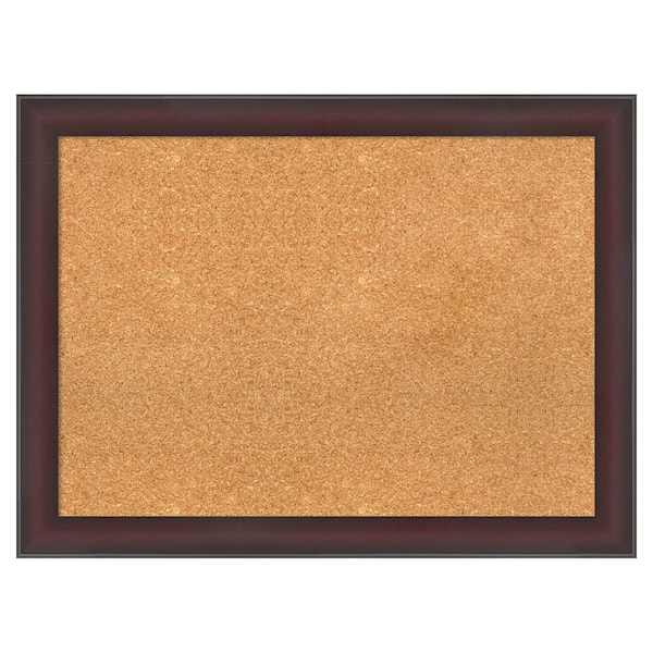 Amanti Art Grand Cherry Narrow 32 in. x 24 in. Poly Framed Natural Cork ...