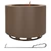 Zeus & Ruta Smokeless Fire Pit Bronze 14.25 in. H Portable Wood Burning ...