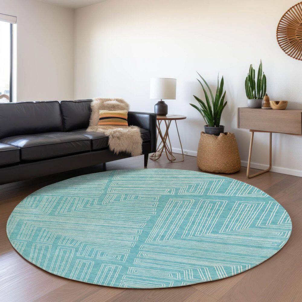 Addison Rugs Mayfield Premium Machine Washable Abstract AMF1045 ...