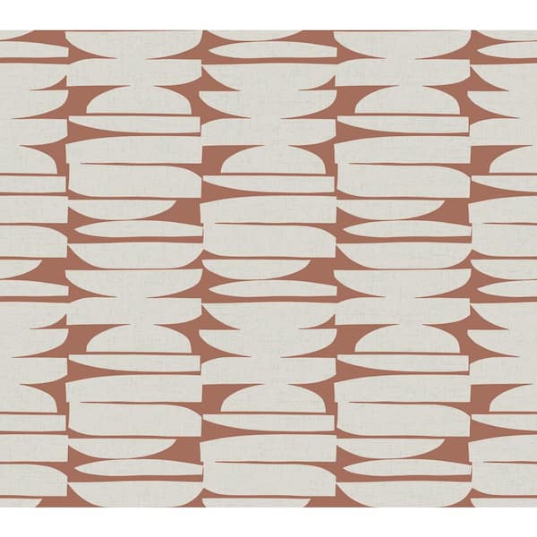 York Wallcoverings 324 in. x 27 in. Red Lovely Libra Wallpaper Roll ...