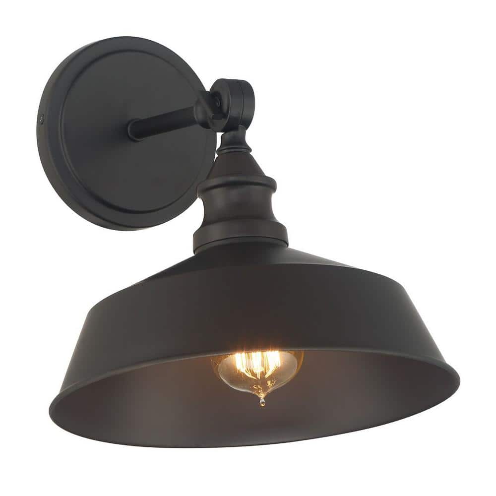 TUXEDO PARK LIGHTING 10 in. W x 10 in. H 1-Light Oil Rubbed Bronze Wall ...