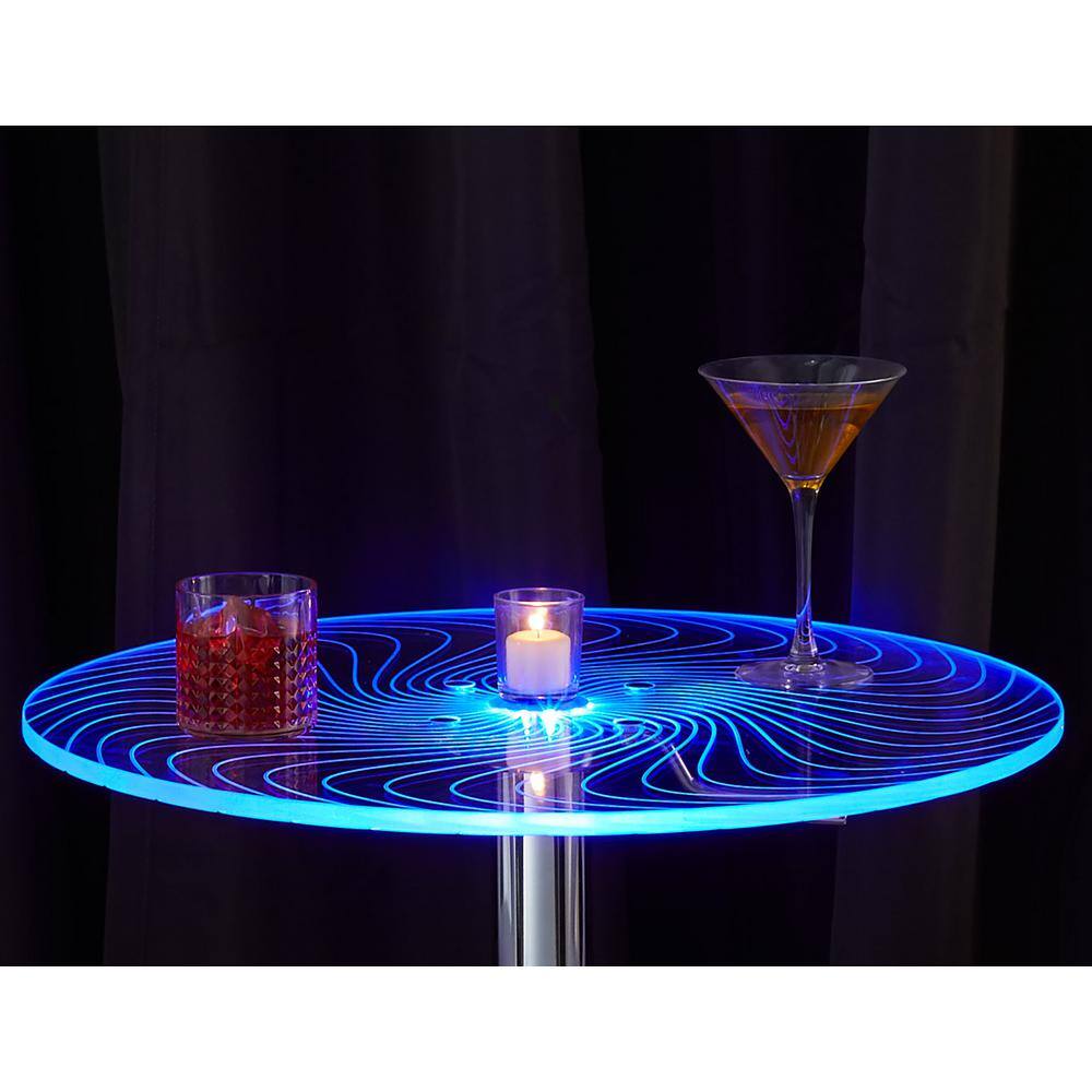 Lumisource Spyra-Pride 3-Piece Chrome and Clear Acrylic Top Bar Set B3 ...