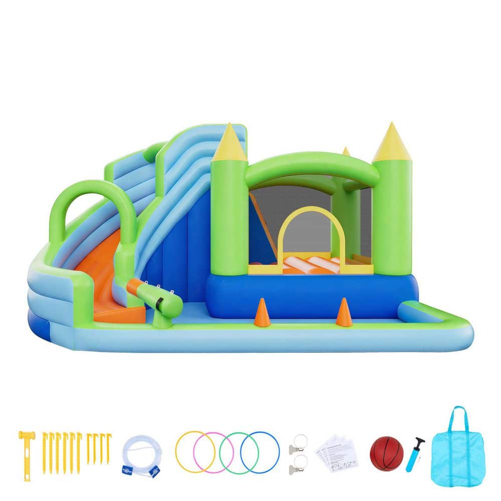 SKYSHALO Inflatable Bounce House, 11.3 x 12.3 x 7.0 ft., for 3 to 4 ...