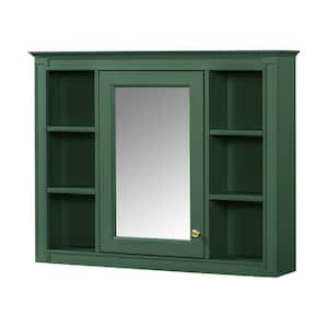 COWLOWN 35 in. W x 27.5 in. H Green Wood Framed Rectangular Wall Mount ...