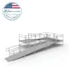 EZ-ACCESS PATHWAY 26 ft. U-Shaped Aluminum Wheelchair Ramp Kit with ...