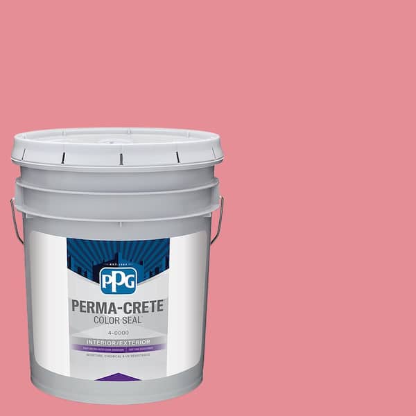 Perma-Crete Color Seal 5 gal. PPG1186-4 Pink Flambe Satin Interior ...