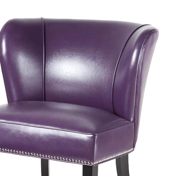 Madison Park Hilton Armless Accent Chair Purple