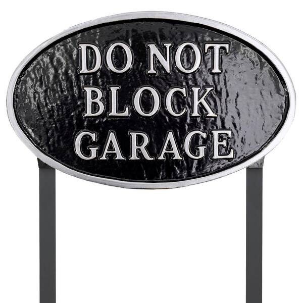 Montague Metal Products 10 in. x 18 in. Large Oval Do Not Block Garage ...