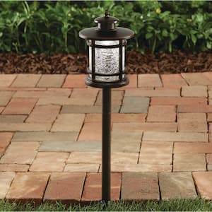 Hampton Bay Birmingham 155 Lumen Low Voltage 3-Watt Oil Rubbed Bronze ...