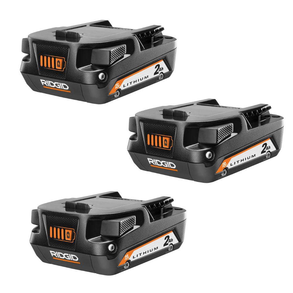 Reviews for RIDGID 18V Lithium-Ion Compact 2.0 Ah Battery (3-Pack) | Pg ...