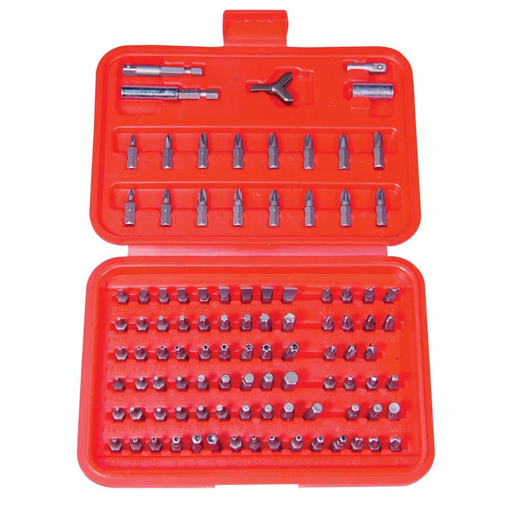 Astro Pneumatic Prof Screwdriver Bit Set (100-Piece) AST9448 - The Home ...