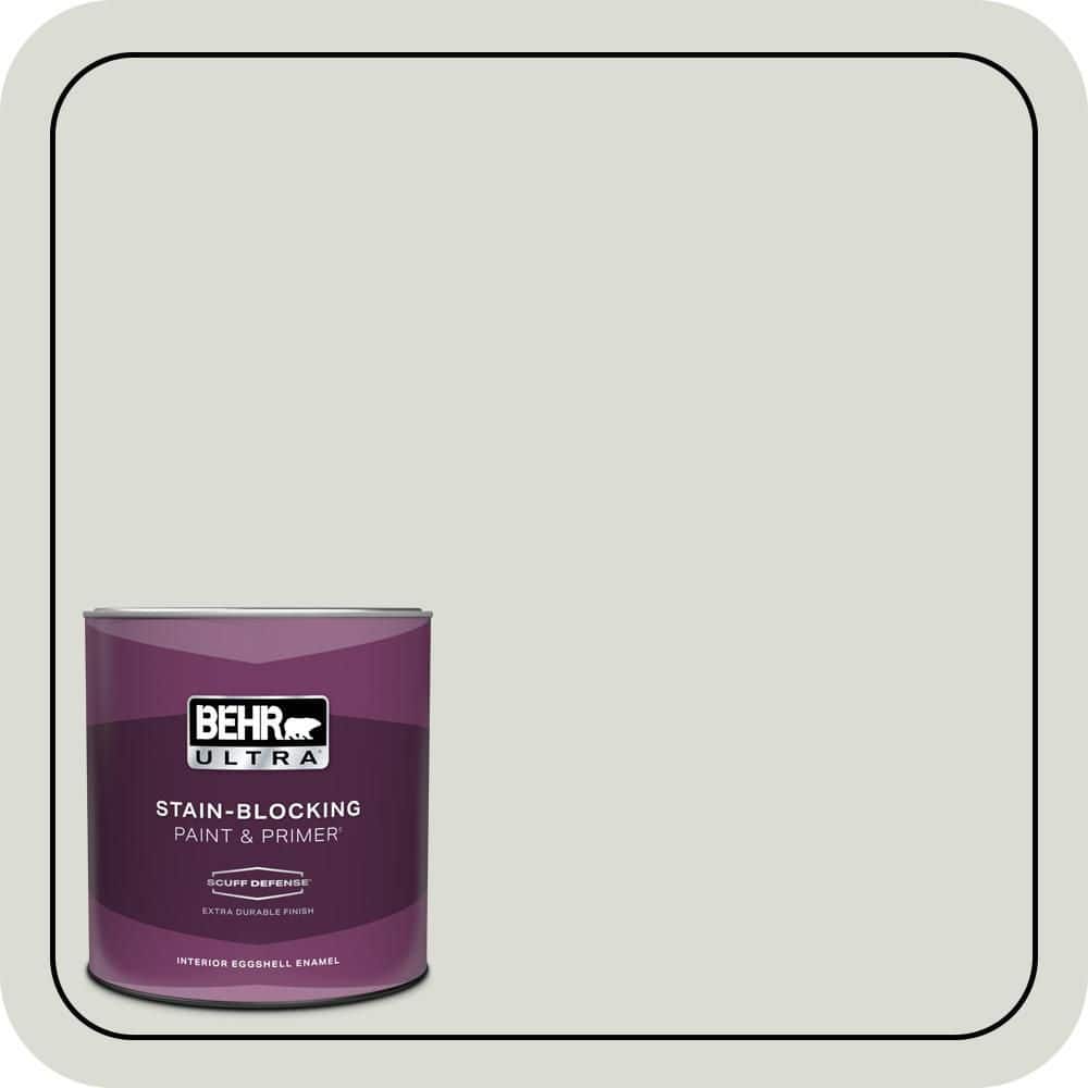 BEHR ULTRA 1 qt. #BWC-29 Silver Feather Extra Durable Eggshell Enamel ...