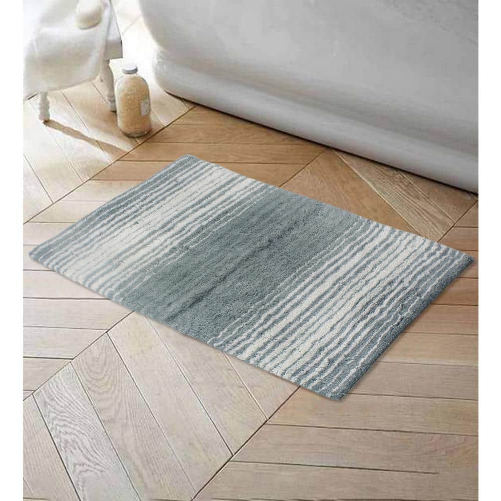 HOME WEAVERS INC 100% Cotton Gradiation Collection Bath Rug Machine ...