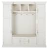 Home Decorators Collection Royce 79 in. Polar Off-White Hall Tree ...
