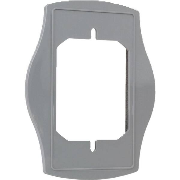 Commercial Electric 1-Gang Non-Metallic Round Electrical Outlet Box ...