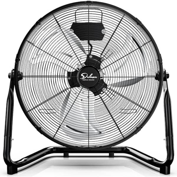 MELEZOOM 18 in. 4000 CFM 3-Speed High Velocity Heavy Duty Metal ...