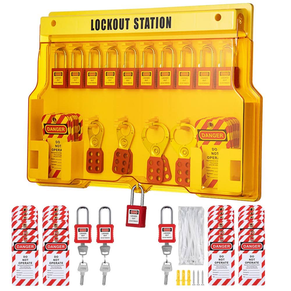SVOPES 58-Pieces Lockout Tagout Kit, Electrical Safety Loto Set with ...