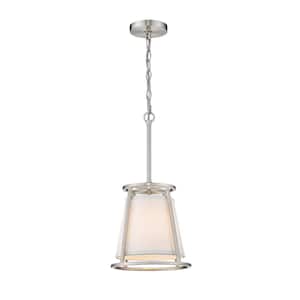 Volume Lighting 1-Light Indoor Brushed Nickel Square Rectangle Downrod ...