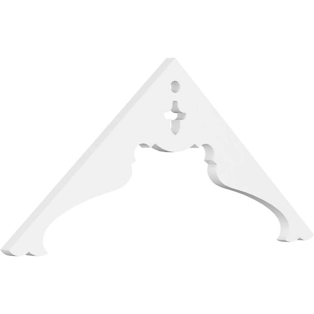 Ekena Millwork 36 in. W x 15 in. H x 1 in. P (10/12) Pitch Heath ...