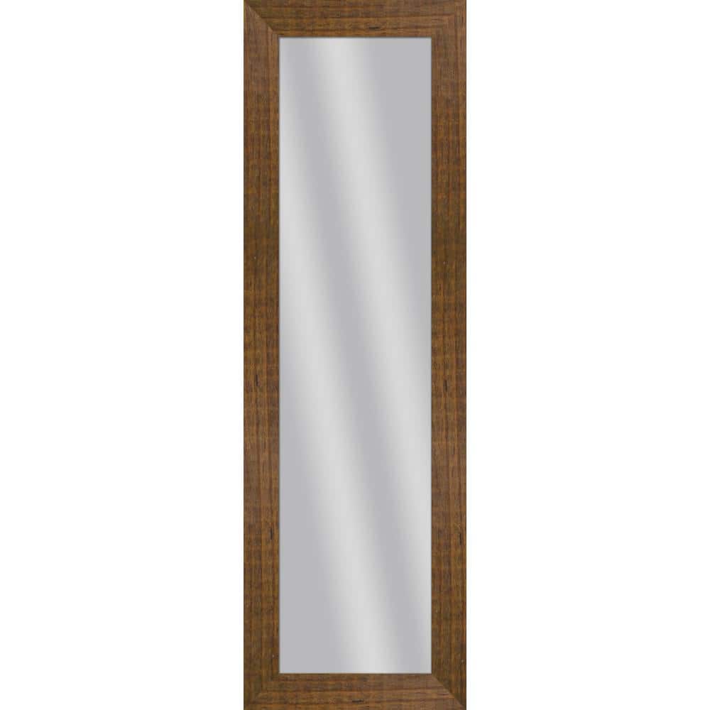 PTM Images Large Rectangle Natural Wood Art Deco Mirror (53.5 in. H x ...