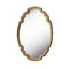 Kenroy Home Medium Oval Gold Finish Hooks Modern Mirror (24.5 in. H x ...