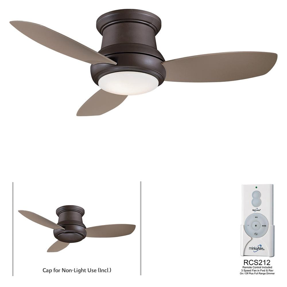 MINKA-AIRE Concept II 44 in. Integrated LED Indoor Oil Rubbed Bronze ...