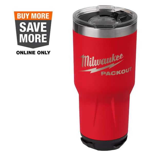 Milwaukee PACKOUT Red 30 oz. Tumbler 48-22-8393R - The Home Depot