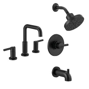 MOEN Cia 8 in. Widespread 2-Handle High-Arc Bathroom Faucet Trim Kit in ...