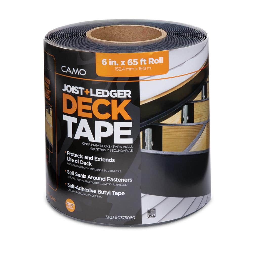 CAMO 6 in. x 65 ft. Joist Plus Ledger Deck Tape 0375060 - The Home Depot