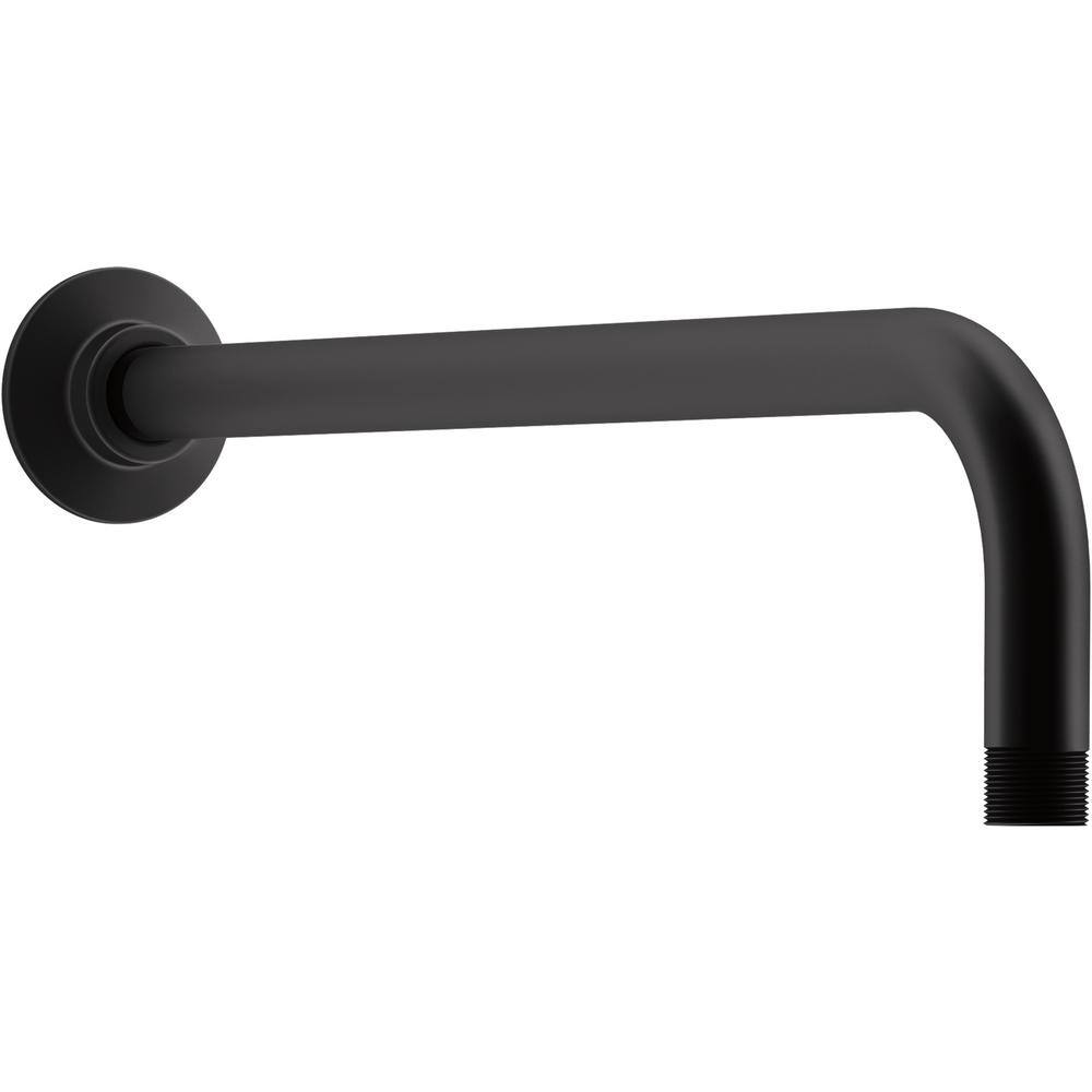 KOHLER Wall-Mount Rainhead Arm and Flange, Matte Black K-10124-BL - The ...