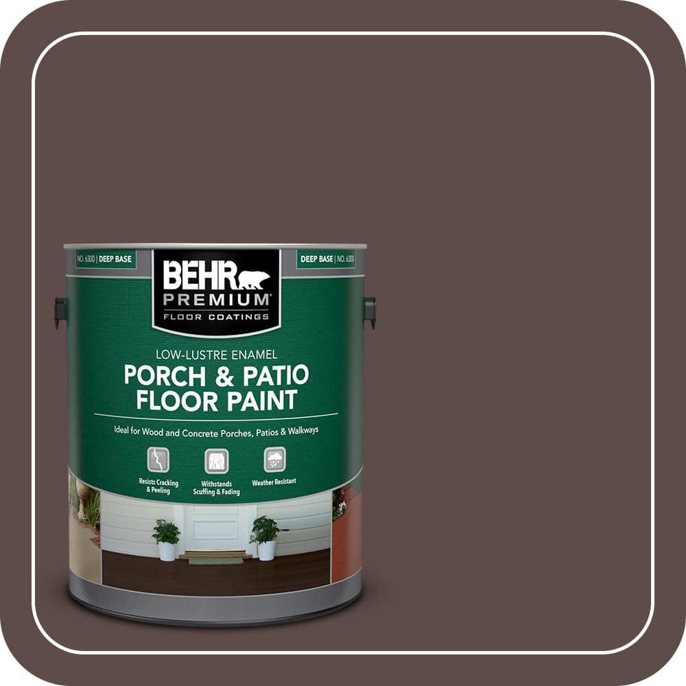 BEHR PREMIUM 1 gal. #750B-7 Thick Chocolate Low-Lustre Enamel Interior ...
