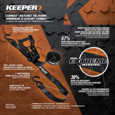 Keeper - Ratchet Straps - Tie-Down Straps - The Home Depot