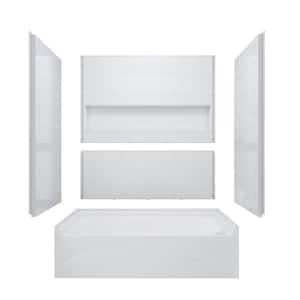 Sterling Ensemble Alcove 60 In X 30 In X 55 In Fixed 3 Piece Direct