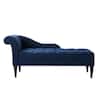 Jennifer Taylor Harrison Contemporary Midnight Blue Polyester Right Arm ...